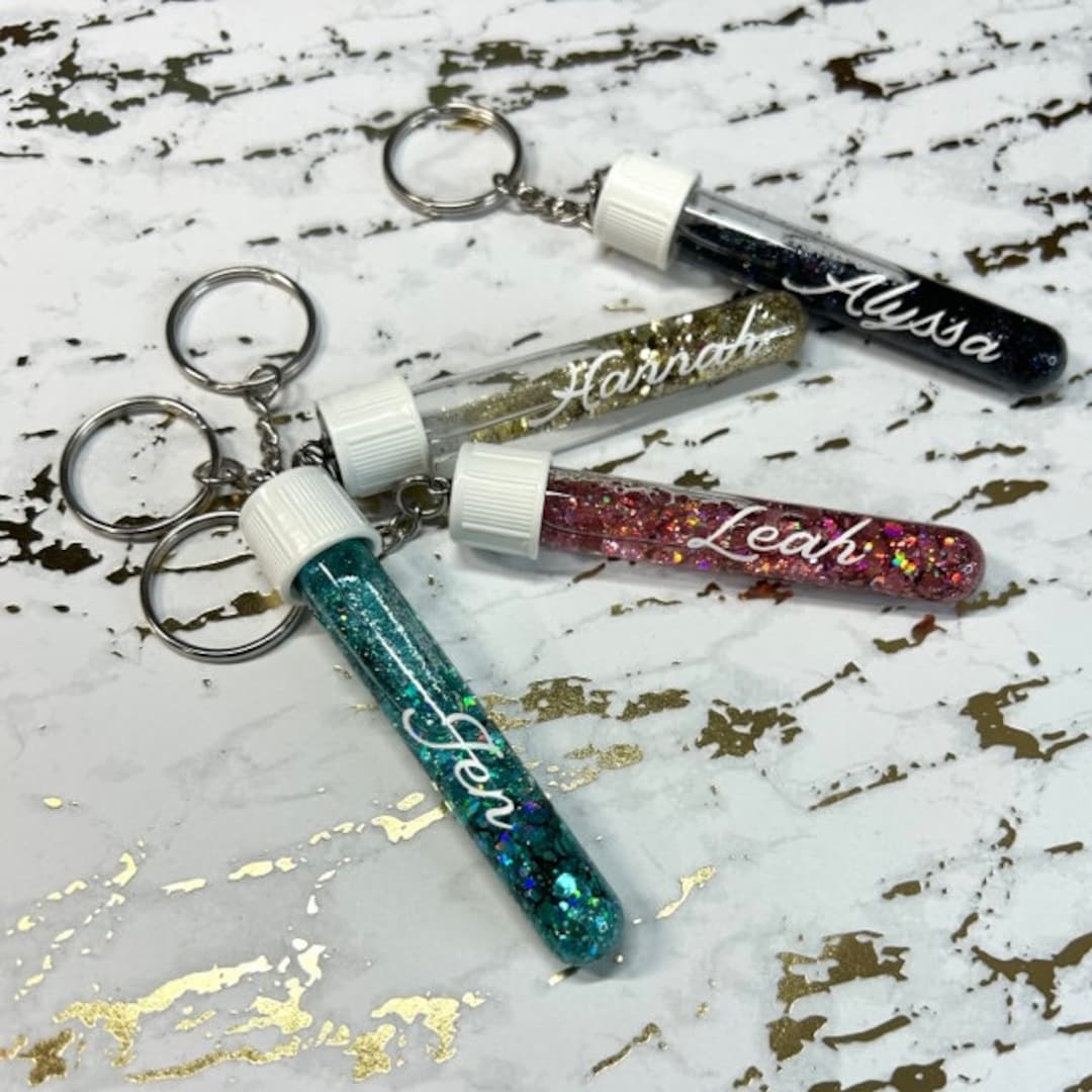 Personalized Blood Tube Keychain for Phlebotomist Nurse Gift | Custom ...