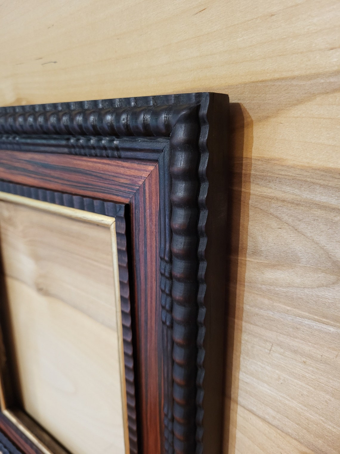 Ripple Frame With Rosewood and Golden Inserts - Ripple Moulding/molding ...