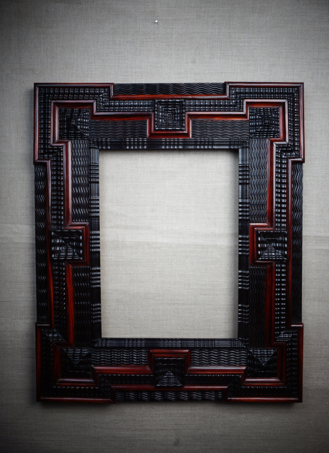 Full Ripple Frame With Flemish Corners and Rosewood Elements Ripple ...