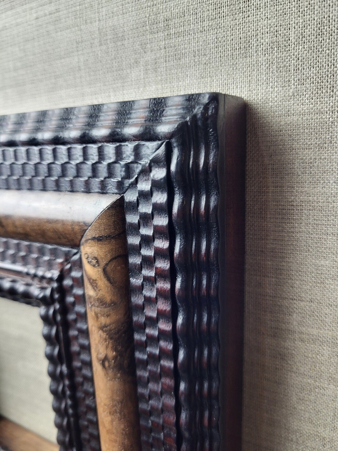 Full Ripple Frame With American Walnut Burl (approx.10'' X 10 ...