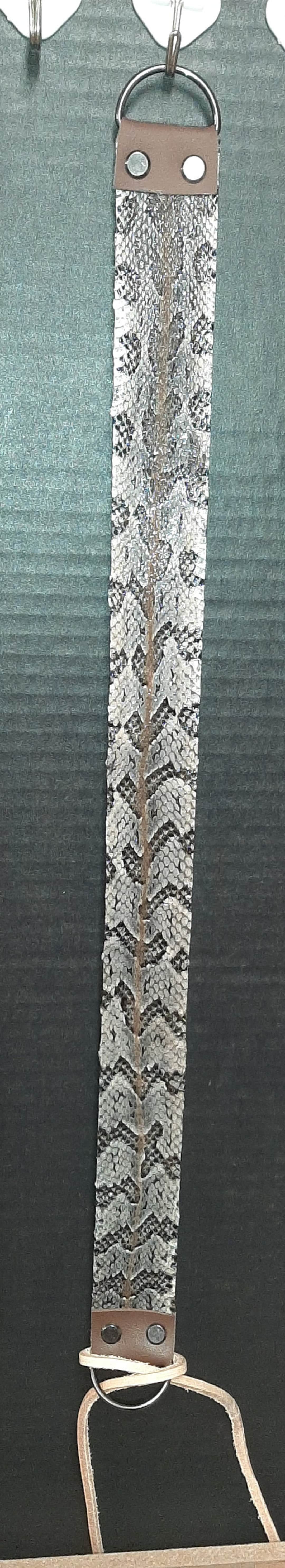 Timber or Canebreak Rattlesnake Covered Leather Hat Band - Etsy