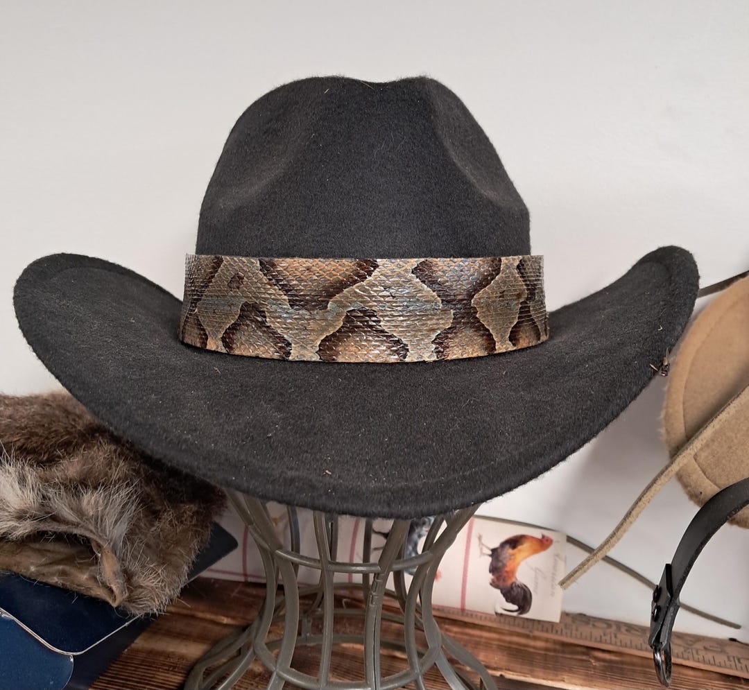 Copperhead Snakeskin Covered Leather Hat Bands , We Only Have One 1 ...