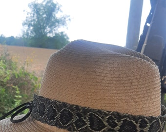 Copperhead Snakeskin Covered Leather Hat Bands , We Only Have One 1 ...