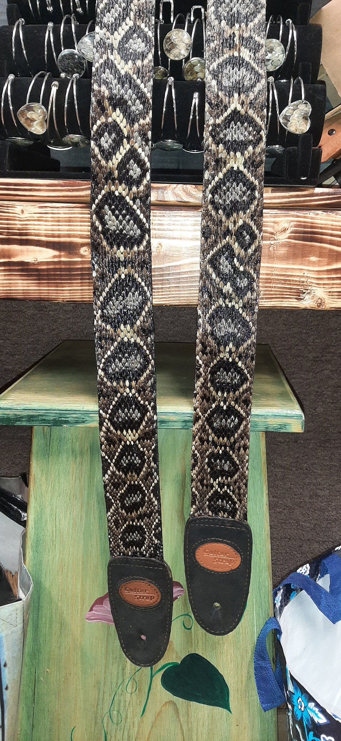 Eastern Diamondback Snakeskin Covered Fender Guitar Strap . - Etsy