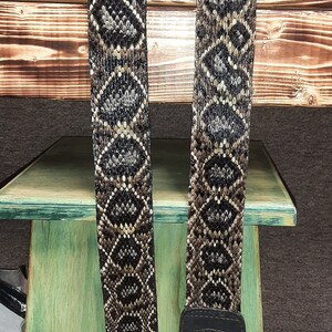 Eastern Diamondback Snakeskin Covered Fender Guitar Strap . - Etsy