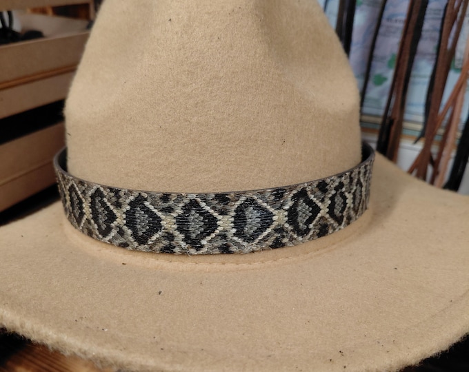 Copperhead Snakeskin Covered Leather Hat Bands , We Only Have One 1 ...