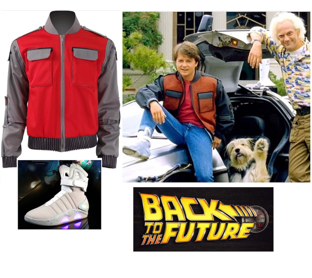 Zurück in die Zukunft Jacke. Marty McFly Kleidung. Cosplay Kostüm. Kleidung aus dem Film. Schuhe ...