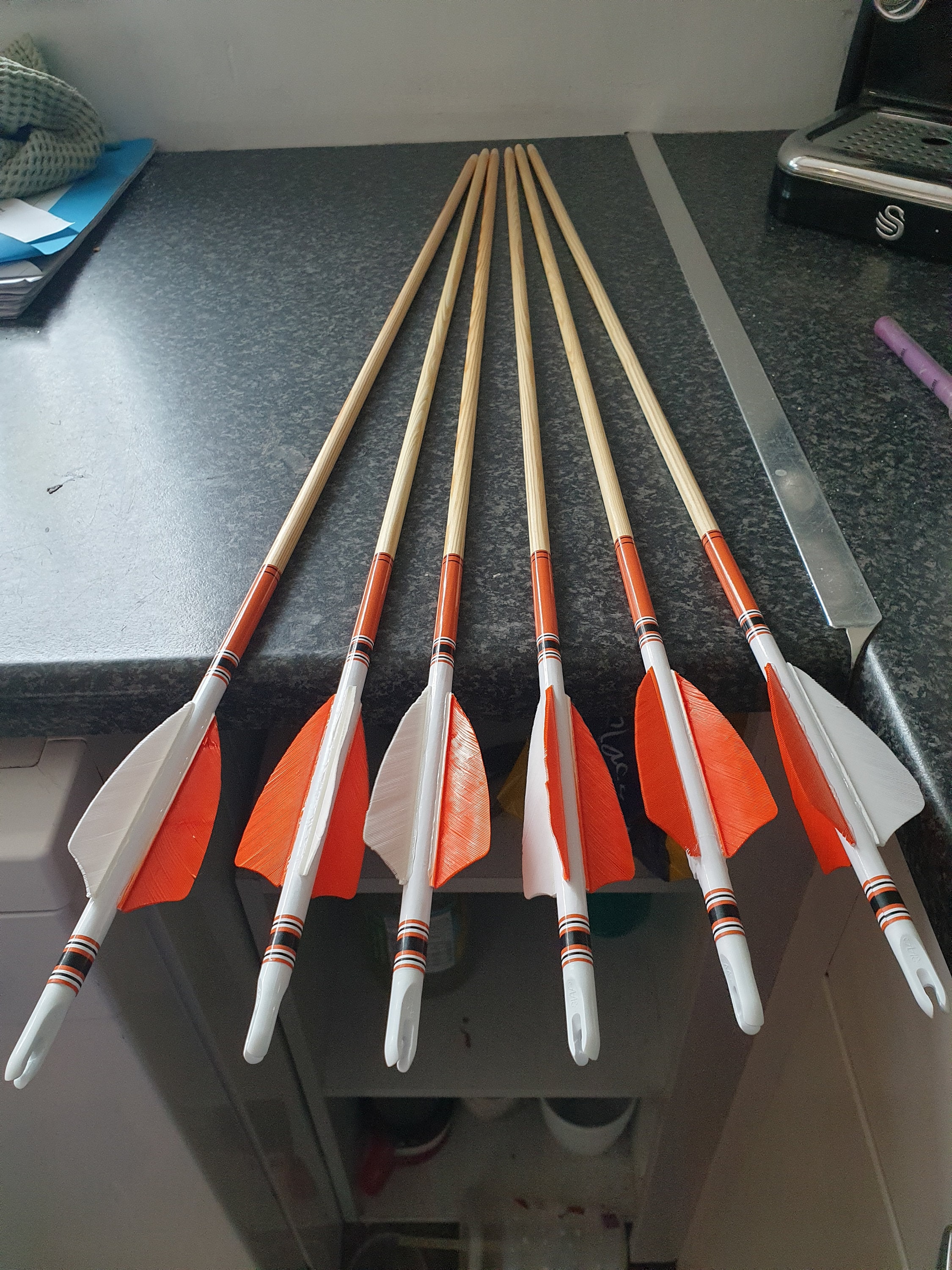 Hand Made Wooden Arrows With Arrow Wraps - Etsy