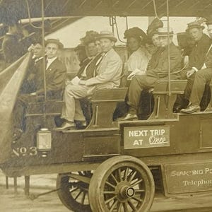 Antique Albumen Photograph Seeing Washington DC Tour Bus Photo Early ...