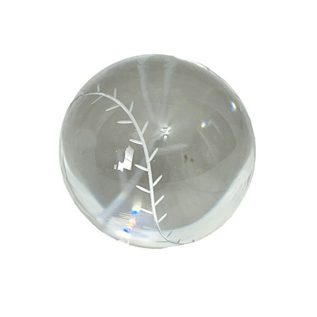 Sasaki Japan Lead Crystal Etched Baseball Paperweight MLB - Etsy