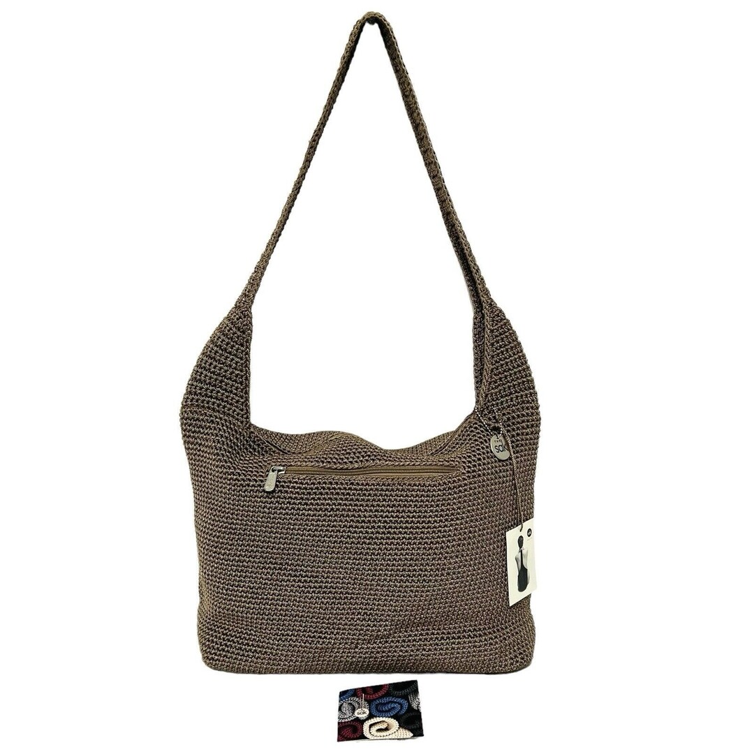 Original the Sak Crochet Hobo Bag Purse Single Shoulder Strap Taupe Tan ...