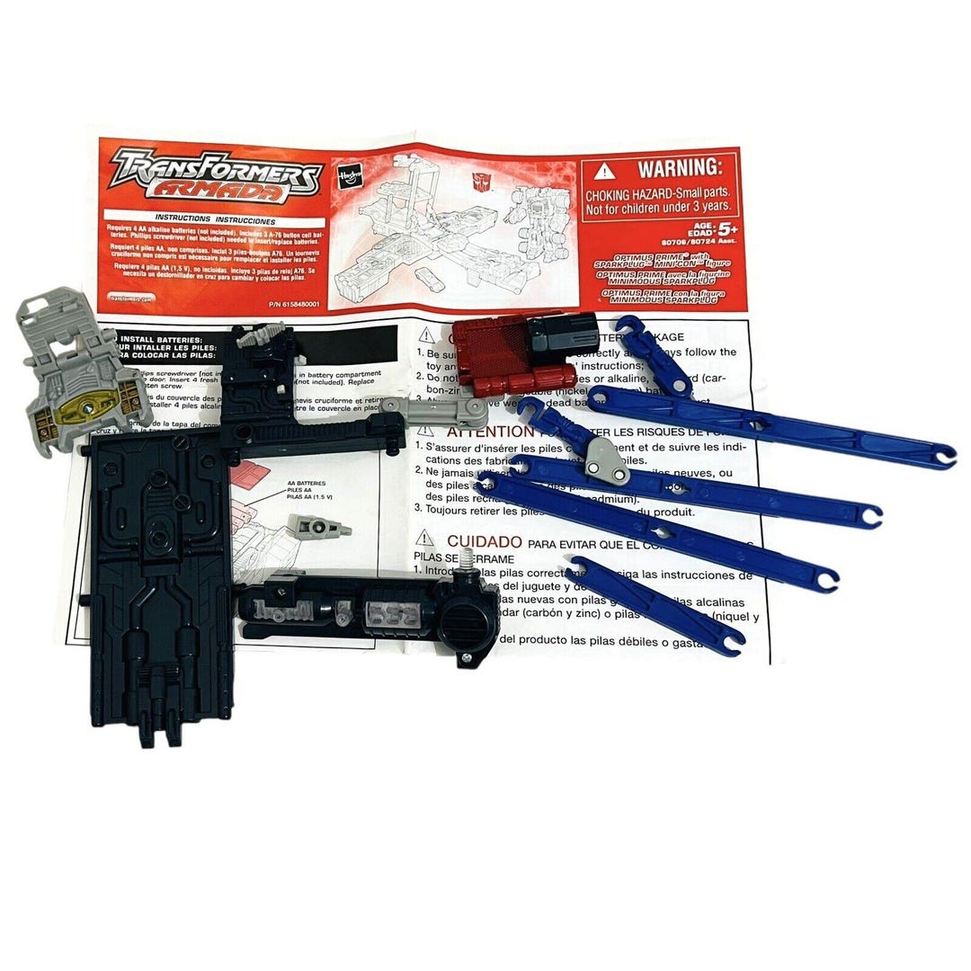 Transformers Armada Optimus Prime Instructions Gun Panel Cover ...
