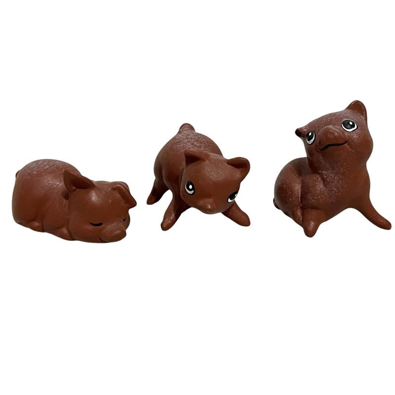 Pig Figurines Lot - Etsy
