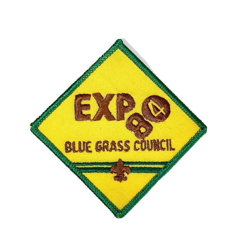 Boy Scout BSA Blue Grass Council Patch Vintage 1984 Scouting Expo ...
