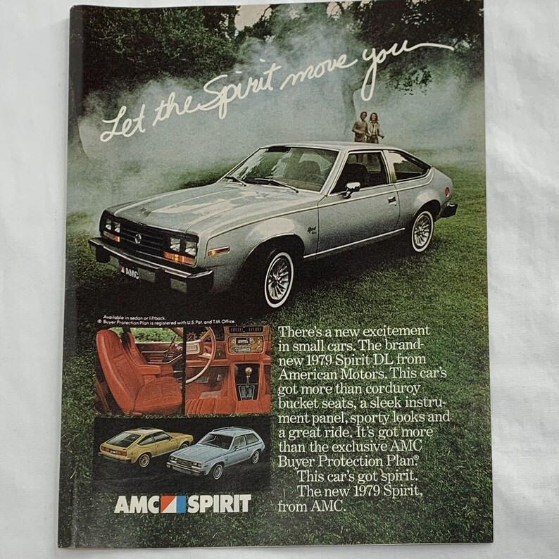 Vintage 1978 AMC American Motors Spirit DL Magazine Print Ad Full Color ...
