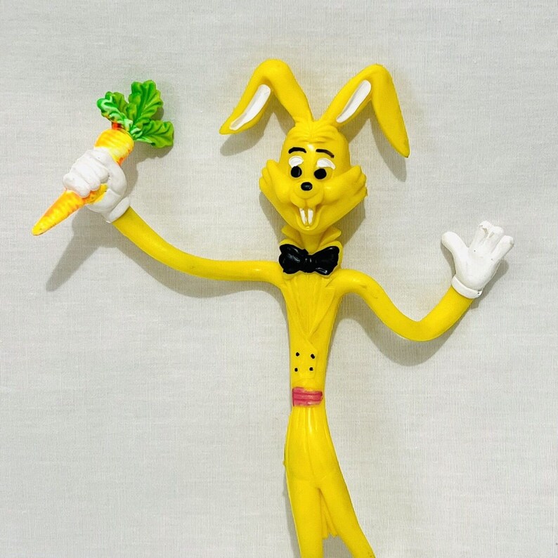 Easter Unlimited Bendy Rabbit Bendable Yellow Bunny Twist Posable ...