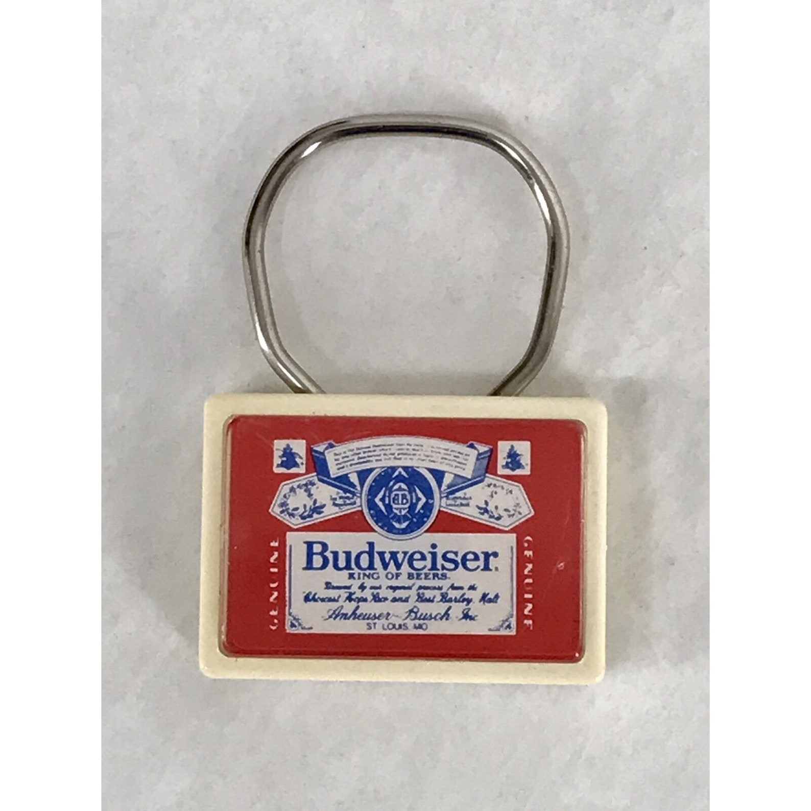 Budweiser Breweriana Beer Limit Graph Key Chain Ring Collectors Item ...