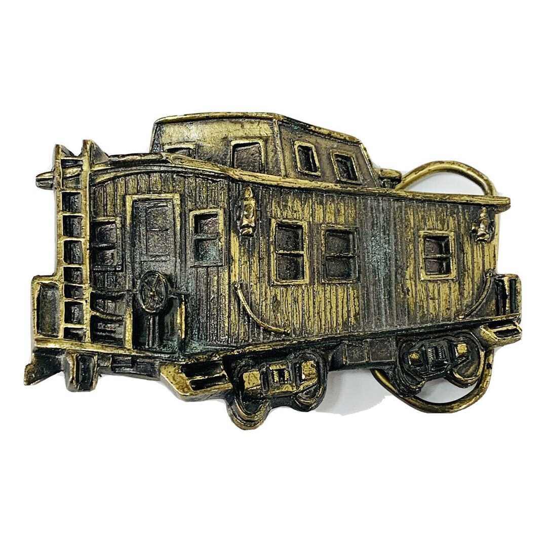 Vintage 1979 Caboose Railroad Belt Buckle Limited Edition Made in the ...