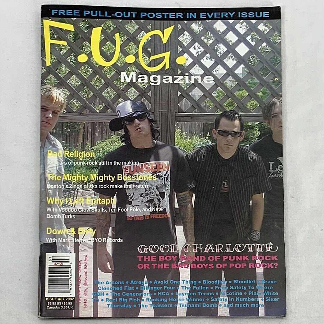 Punk Rock F.U.G. FUG Magazine 2002 Bad Religion Good Charlotte Mighty ...