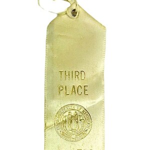 Vintage 1980's County Fair Ribbon Award 3rd Place Powell County Stanton ...