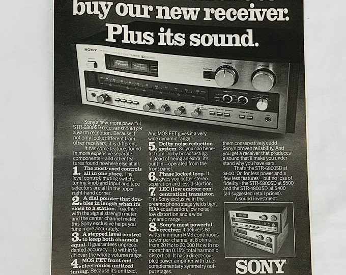 90s Sony STR-D711 More-than-stereo Receiver. - Etsy