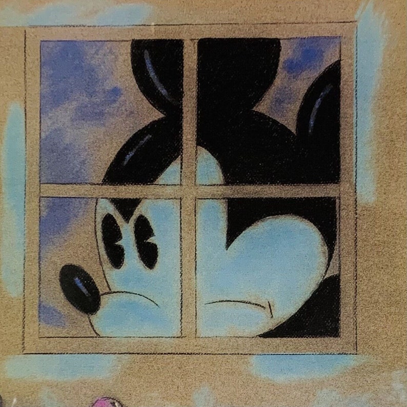 Vintage Angry Mickey Mouse Illustration Art Kerig Pope Magazine Page ...