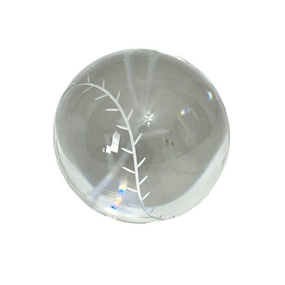 Sasaki Japan Lead Crystal Etched Baseball Paperweight MLB Sports Art ...