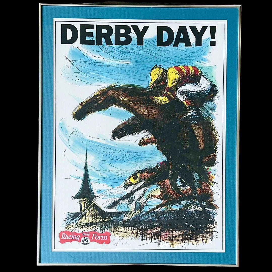 Ky Derby Daily Racing Form Art Print Pierre Bellocq Signed PEB Derby ...