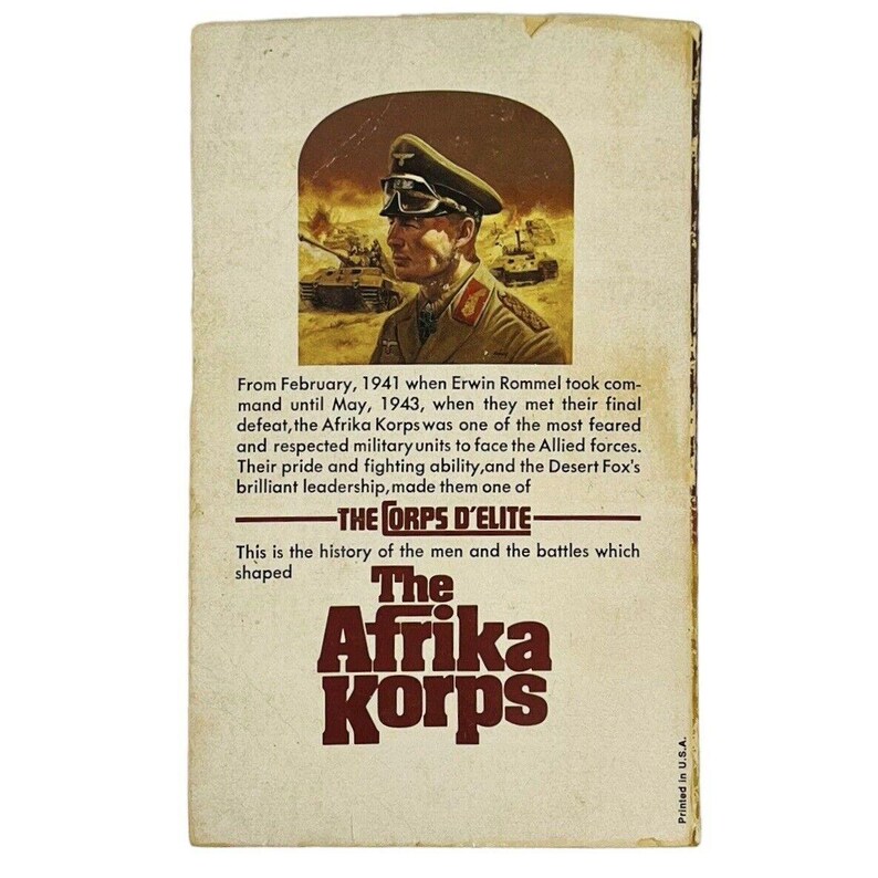 The Afrika Korps by Erwan Bergot the Corps D'elite Paperback Vintage ...