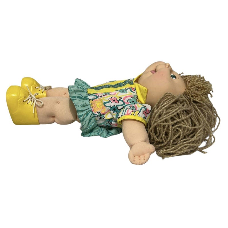 1991 Hasbro Cabbage Patch Kids Doll Pretty Crimp and Curl 14 CPK ...