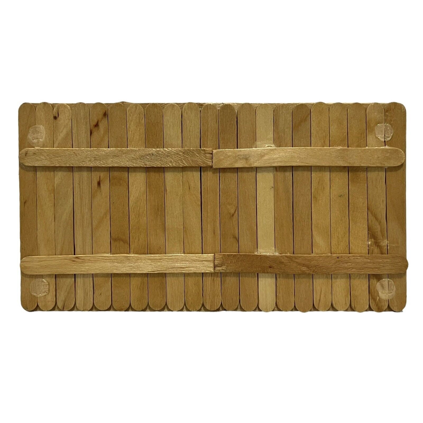 Vintage Folk Tramp Art Popsicle Stick Trinket Jewelry Box Treasure ...