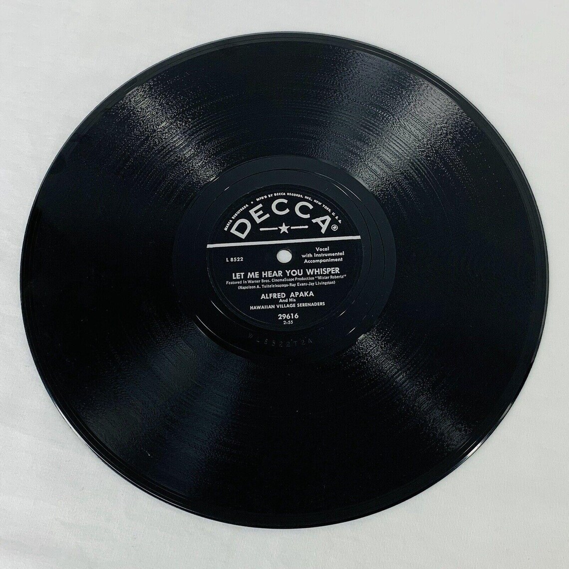 Alfred Apaka Hawaiian 78 RPM Let Me Hear You Whisper Farewell 10 DECCA ...