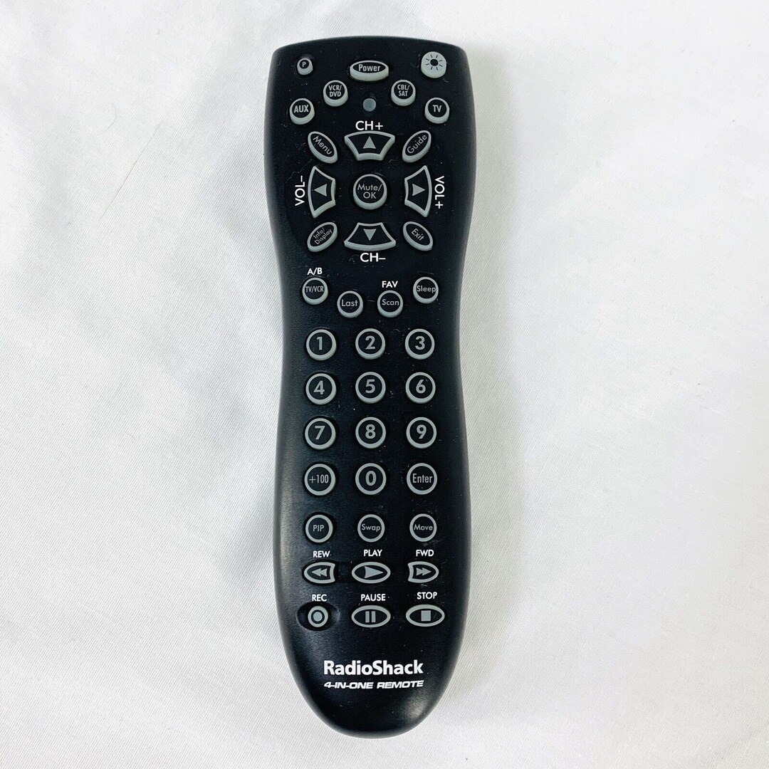 Radioshack 4 in One Universal Remote Control TV VCR DVD Cable 15-2118 ...