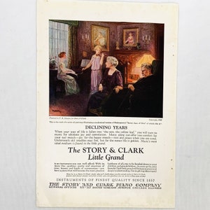 Vintage 1920's Story & Clark F.R. Harper Advertising Print Ad Little ...