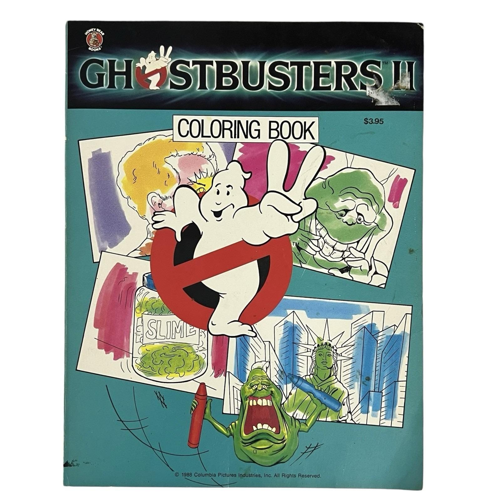 Vintage 1988 Ghostbusters II Coloring Book Flip N Fun Activity Pad Lot ...