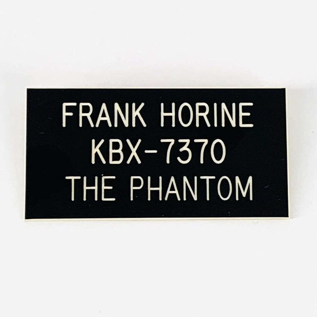WWII Army Signal Corp Call Sign Name Tag Badge the Phantom KBX-7370 3.5 ...