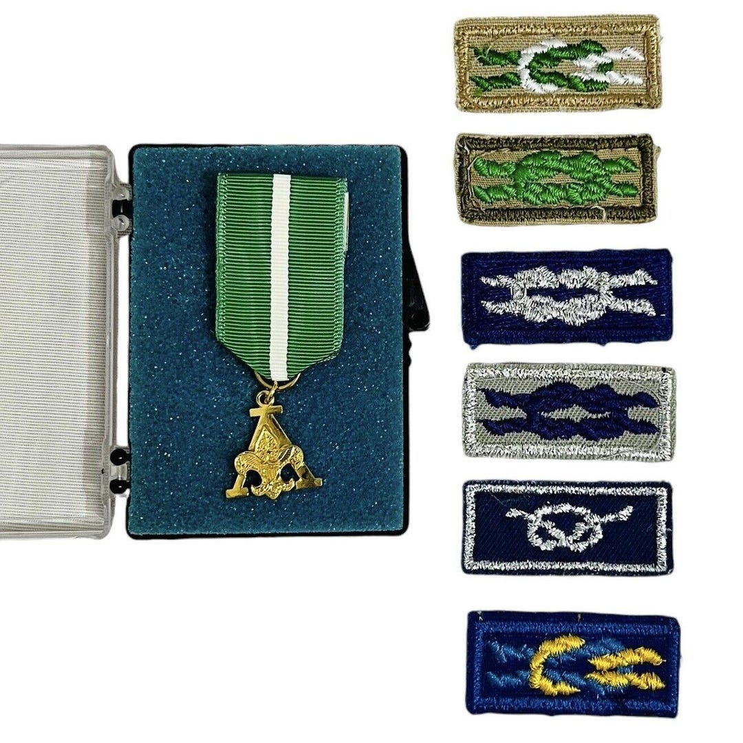 Vtg BSA Scouting Training Award Knot Lot Cub Scouter Religious Training ...