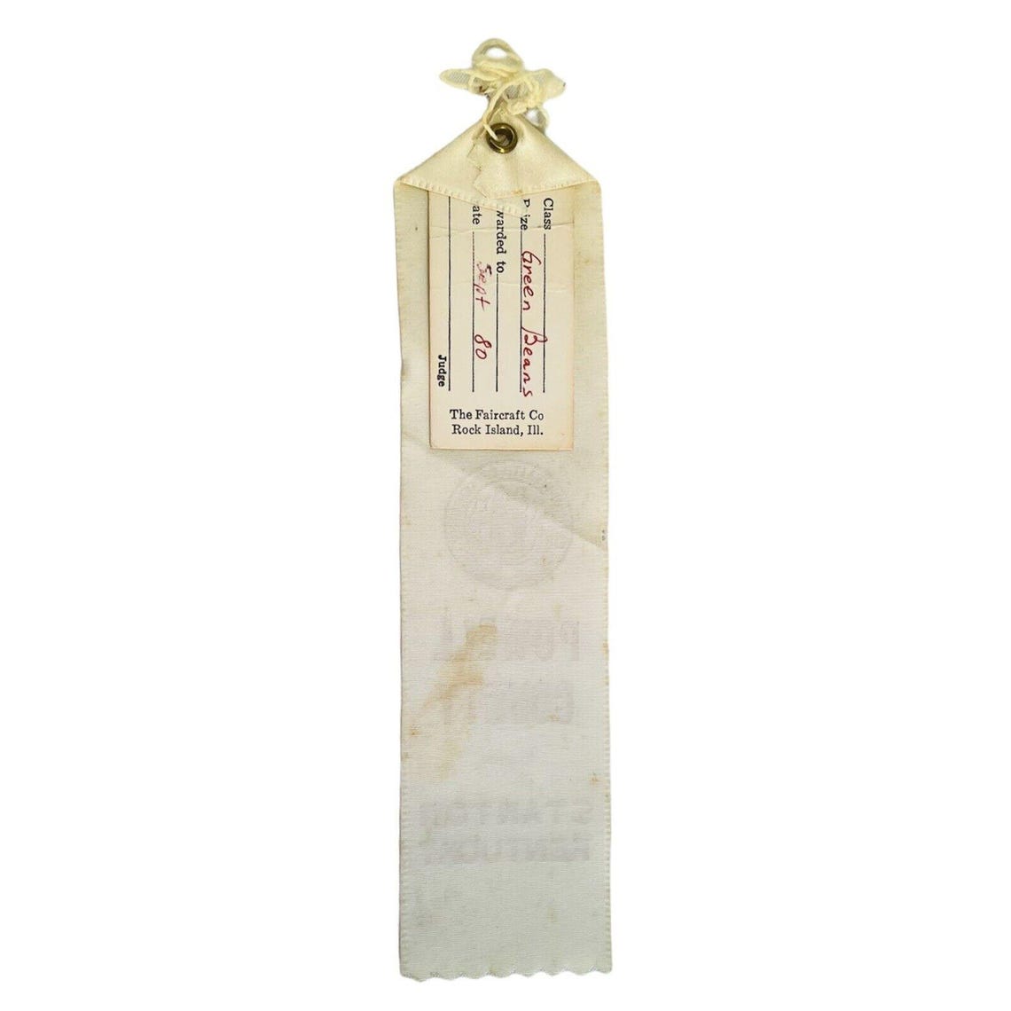 Vintage 1980's County Fair Ribbon Award 3rd Place Powell County Stanton ...
