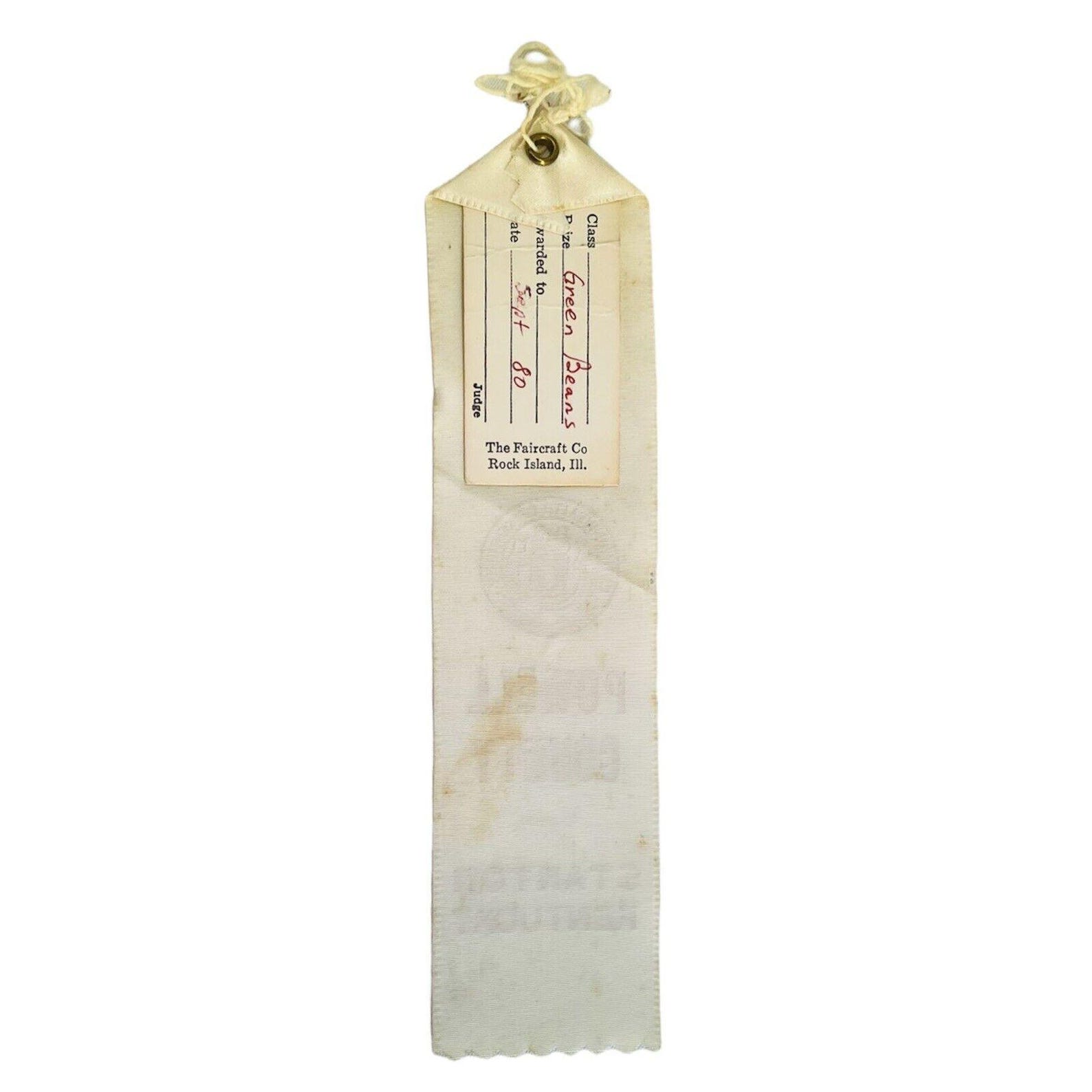 Vintage 1980's County Fair Ribbon Award 3rd Place Powell County Stanton ...