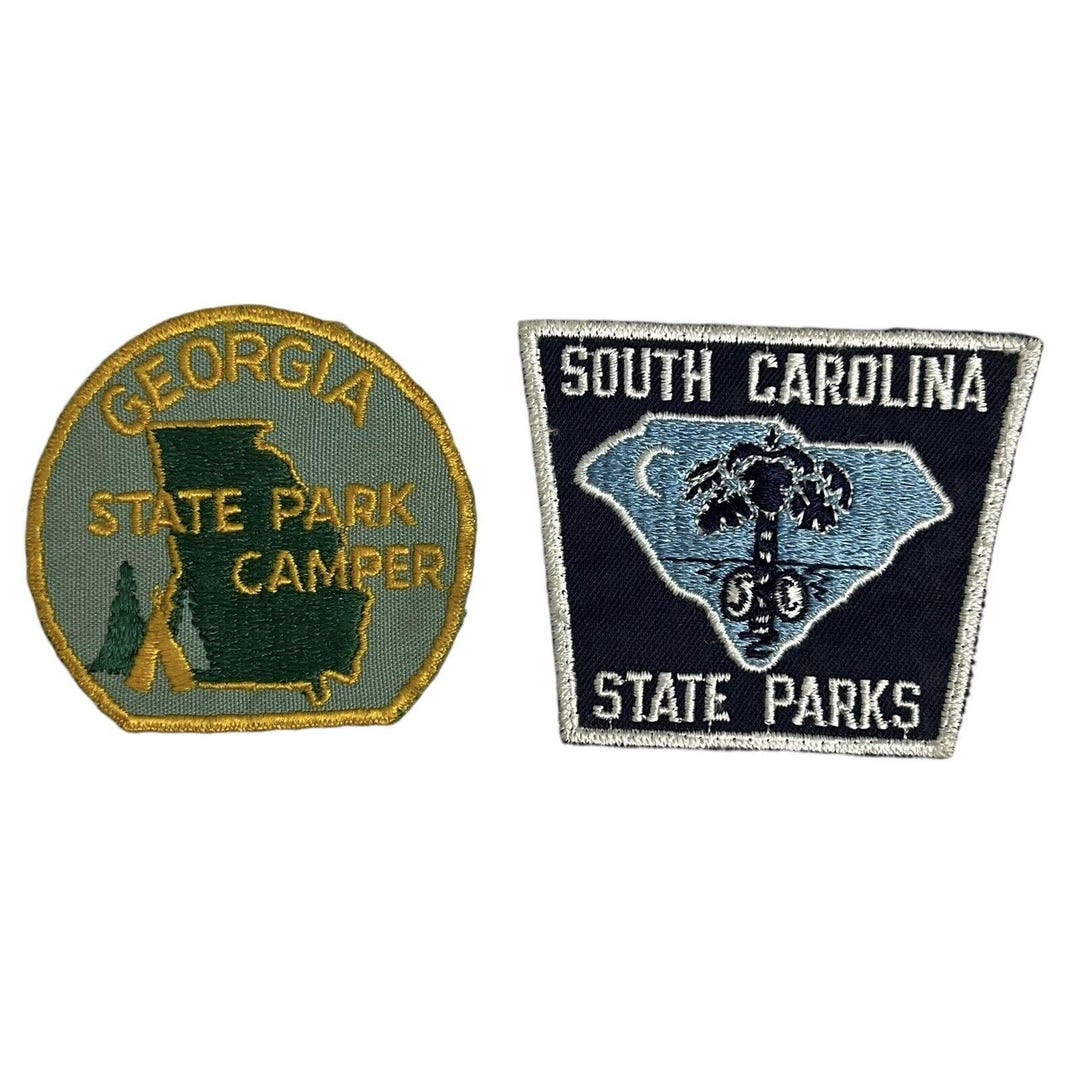 Vintage Georgia State Park Camper South Carolina State Parks Patch Lot of 2 - Etsy