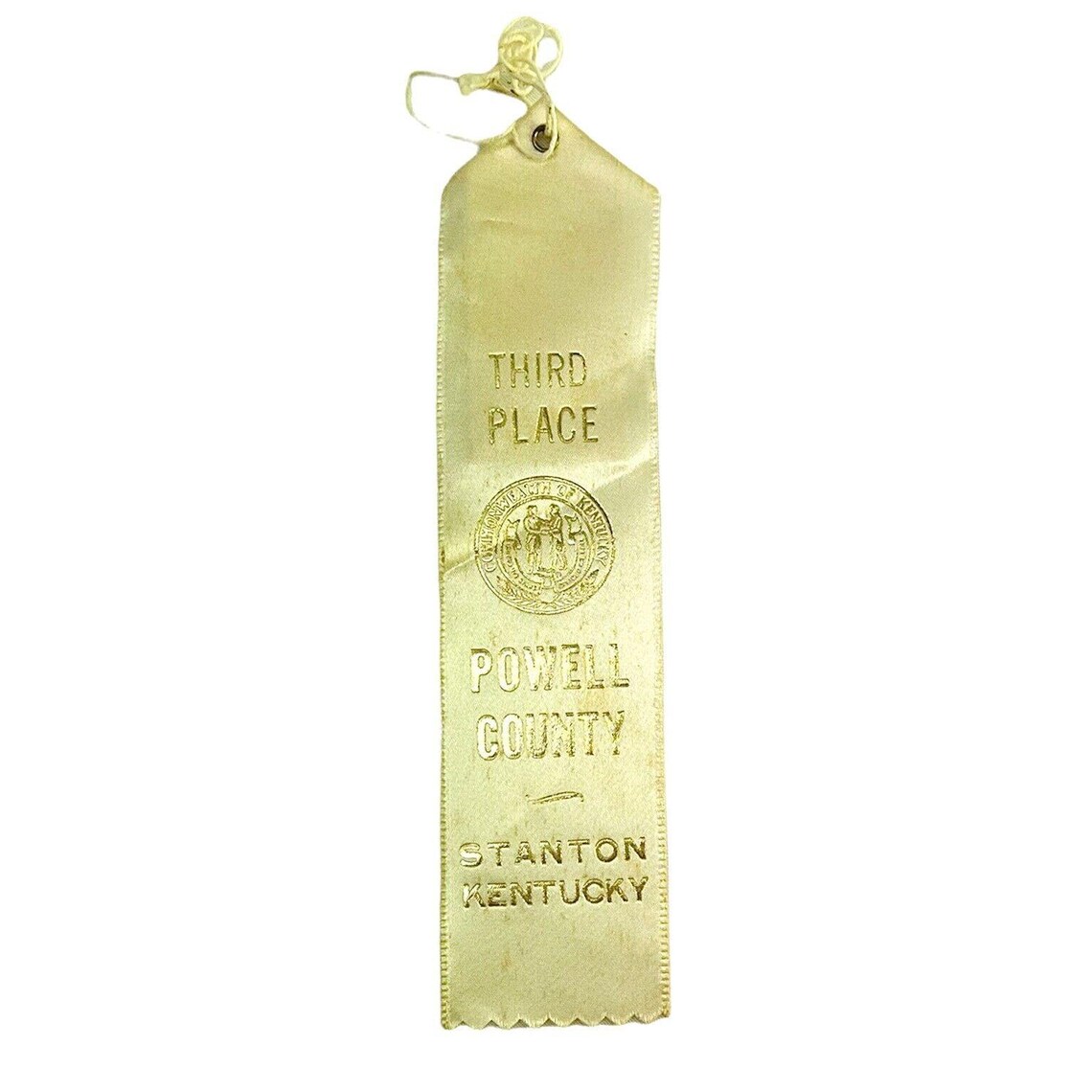Vintage 1980's County Fair Ribbon Award 3rd Place Powell County Stanton ...