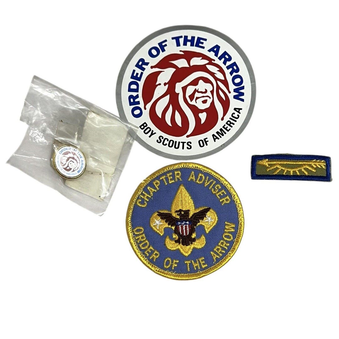 Vintage 1990's BSA Boy Scouts Order of the Arrow Lot 3.5" Decal Patch ...