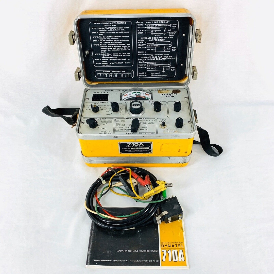 Dynatel 710A Portable Fault Locator Telephone Cable Vintage - Etsy