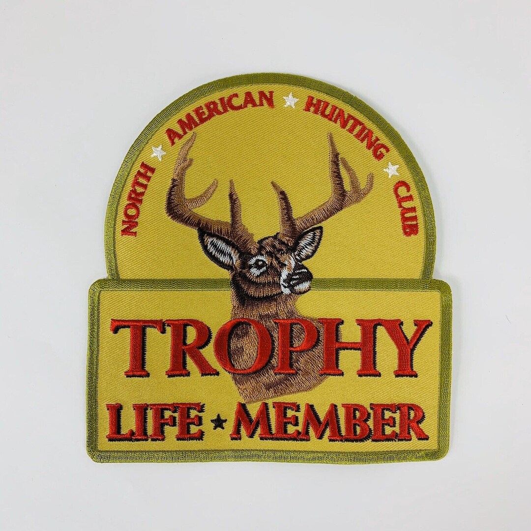 North American Hunting Club Patch Trophy Life Member Deer Buck 6 Inch ...