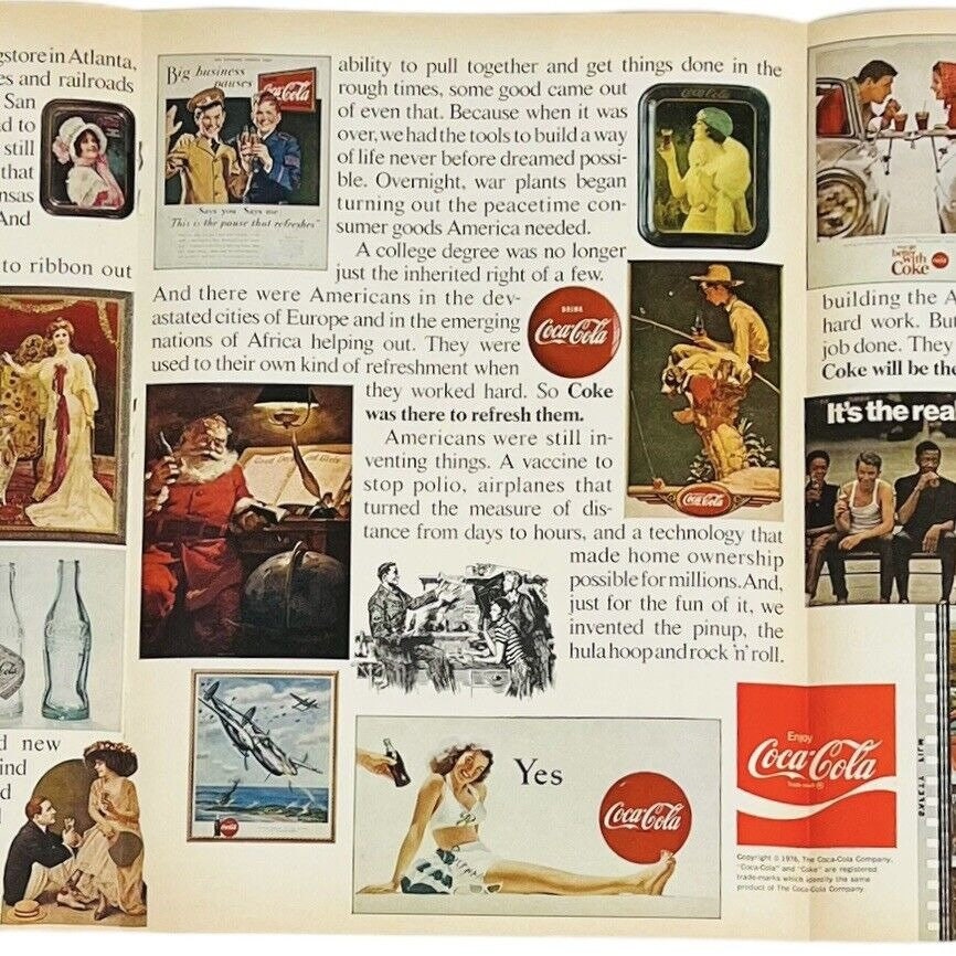 1970's Coca-cola Coke Magazine Print Ad Teach the World to Sing the ...