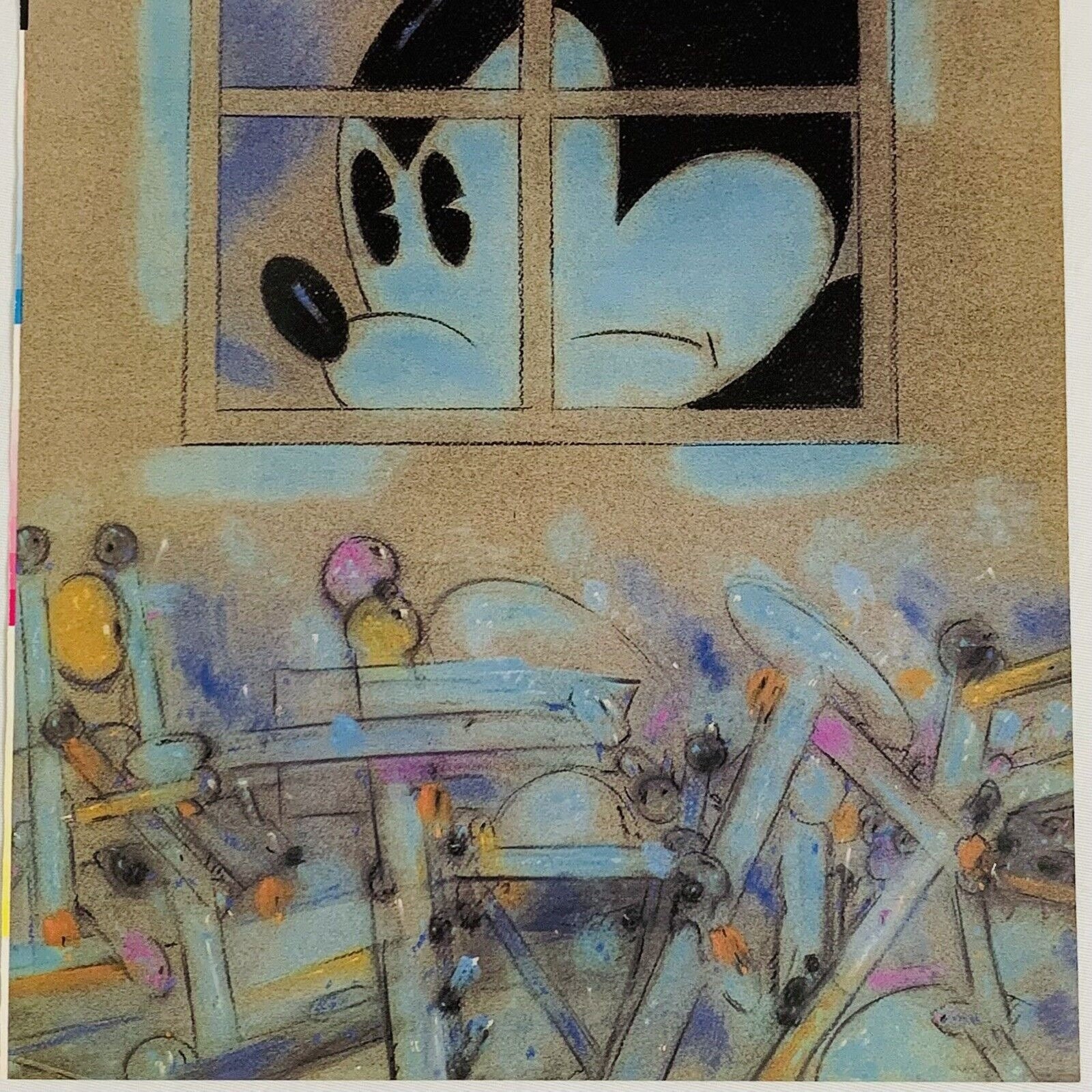 Vintage Angry Mickey Mouse Illustration Art Kerig Pope Magazine Page ...
