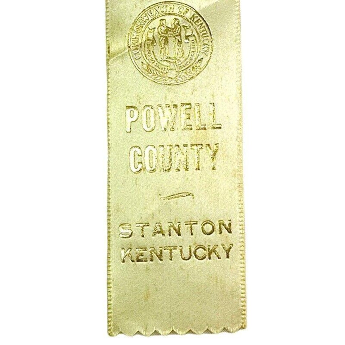 Vintage 1980's County Fair Ribbon Award 3rd Place Powell County Stanton ...
