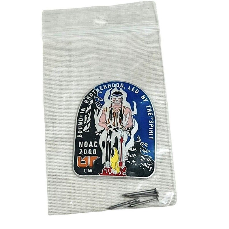 Vtg NOAC 2000 Walking Stick Medallion Bound in Brotherhood Led by ...