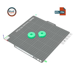 STL File - 3D Print Model | Gyro Fidget Spinner Ring Keychain, Smooth ...