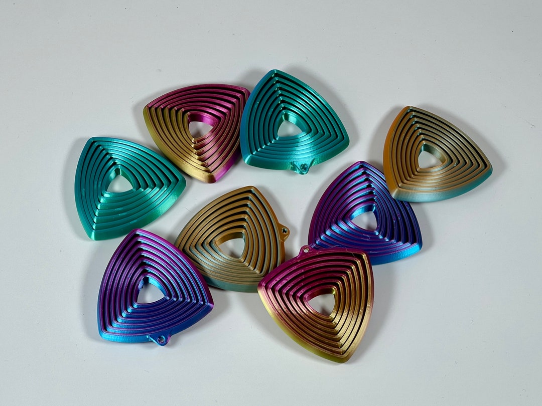 Fidget Wobble Triangle Toy Print in Place | Digital STL File for 3D ...